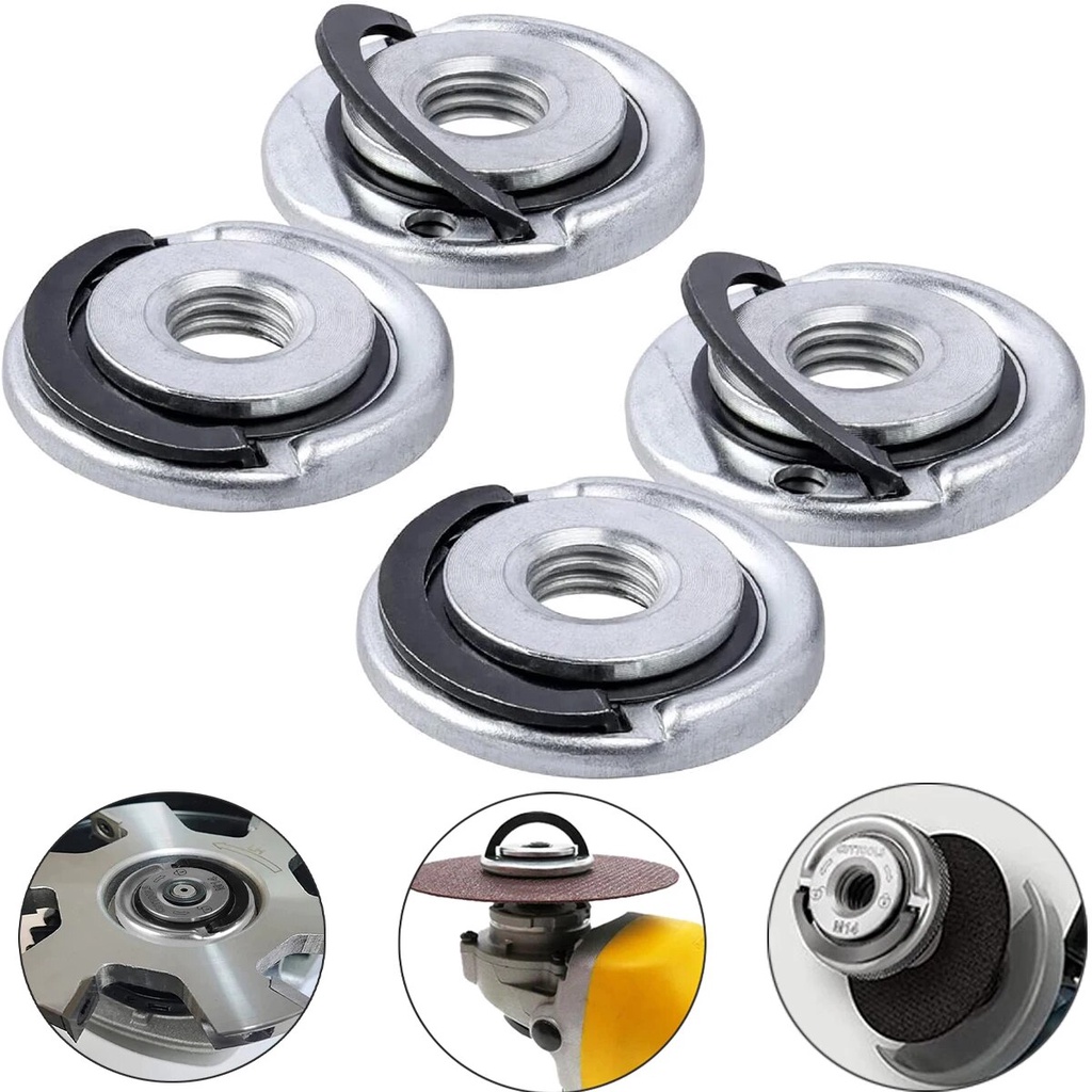 Angle Grinder Nuts Flange Nuts Set M14 Thread Machine Quick Clamping ...