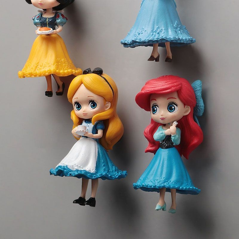 - Cartoon princess little girl refrigera Three-dimensional cartoon ...