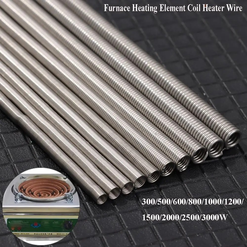 1Pc 220V 300/500/600/800/3000W Furnace Heating Element Coil Heater Wire ...