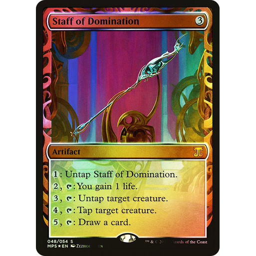 MTG Proxy Card - Staff of Domination (Foil) | Kaladesh Inventions (MPS) | Shopee Malaysia