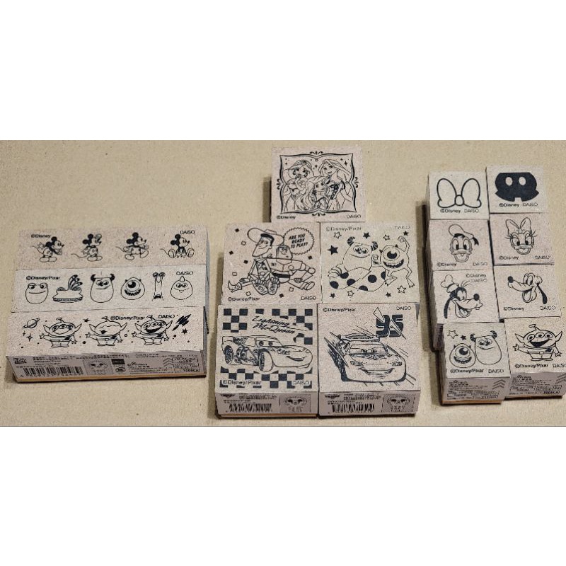 DISNEY THEMED RUBBER STAMP - MICKEY MOUSE / MONSTER INC / TOY STORY ...