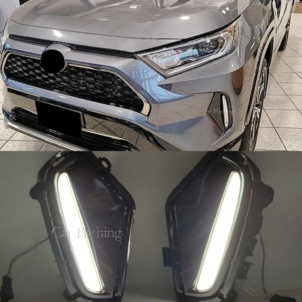 Car DRL For Toyota RAV 4 RAV4 2019 2020 2021 2022 LED blue fog lamp ...