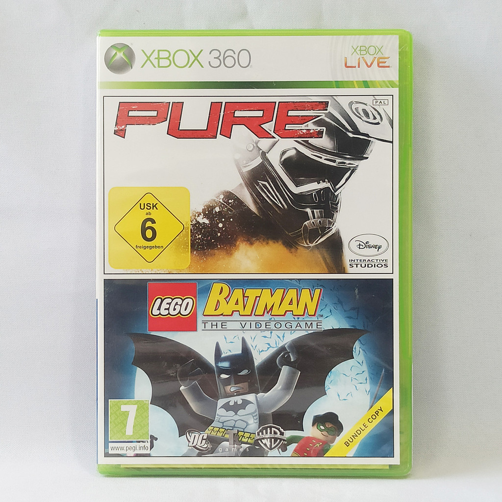 (SEALED) LEGO Batman/Pure 2-in-1 Bundle Xbox 360 Video Game (REGION ...