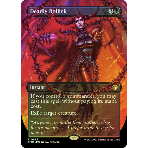 MTG Proxy Card - Deadly Rollick 695 (Borderless Foil) | Commander ...