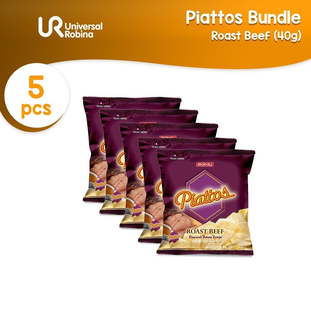 Piattos Roast Beef Flavored Potato Crisps 40g - 5 packs | Shopee Malaysia