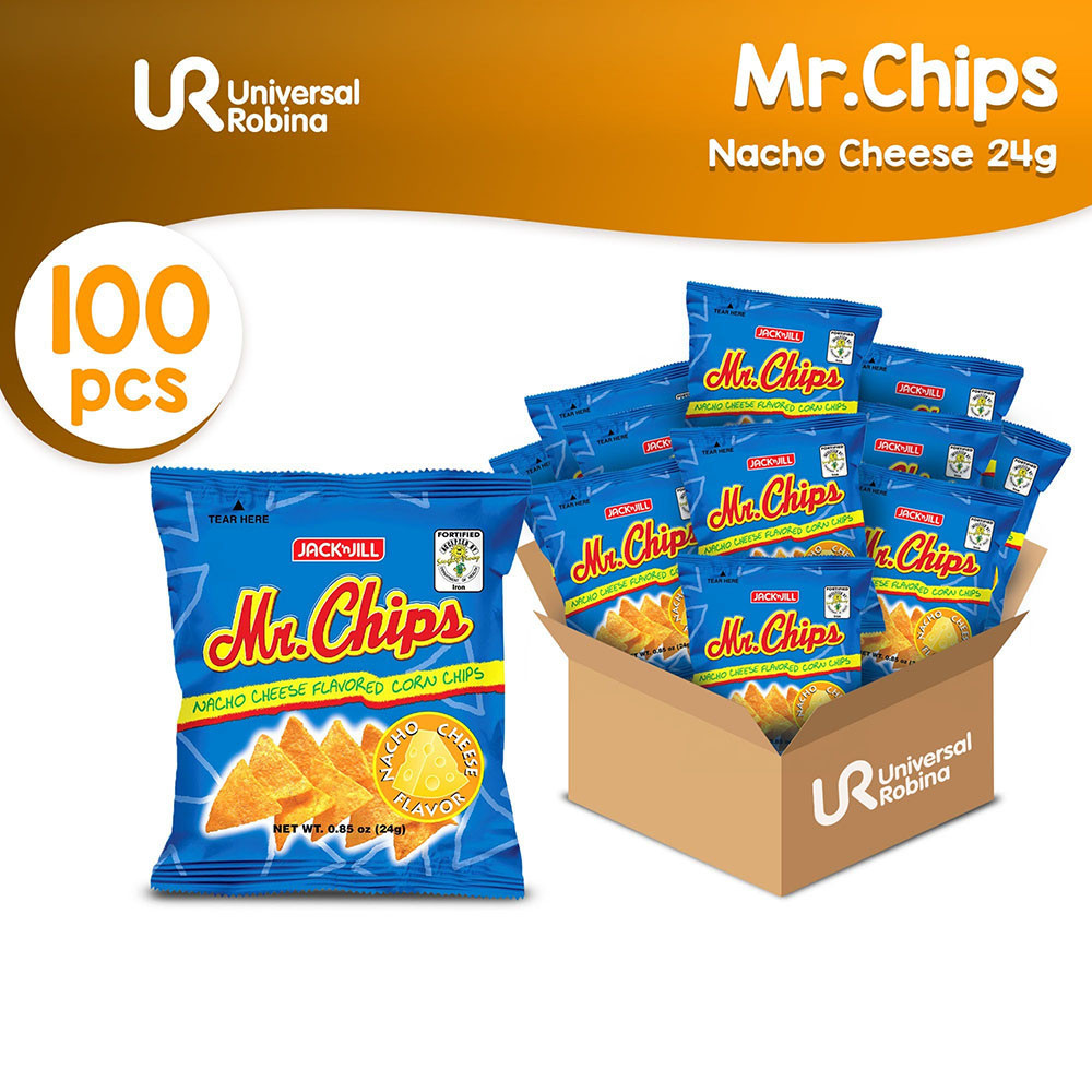 Mr. Chips Nacho Cheese 24g x 100pcs - 1 Case | Shopee Malaysia