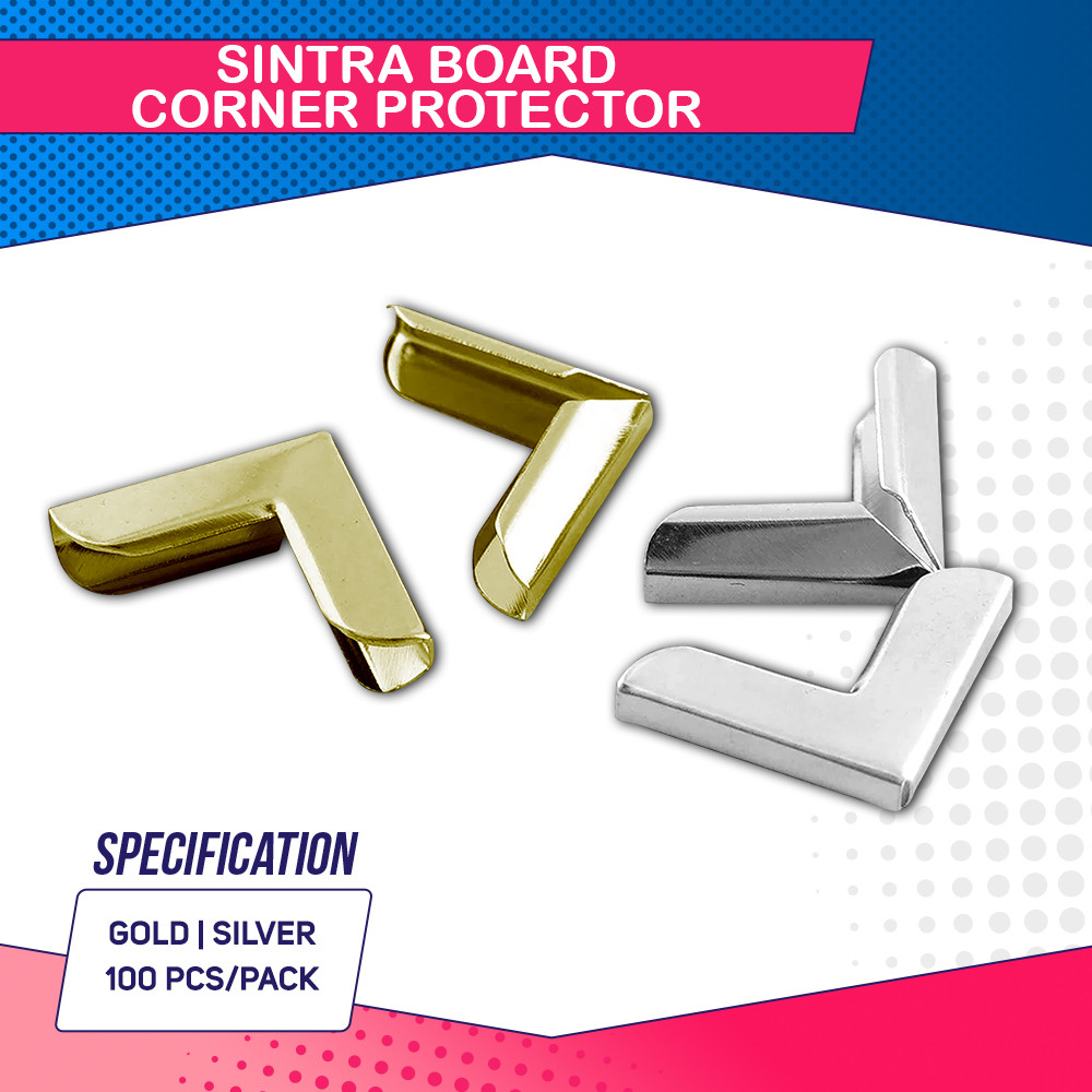 Sintra Board Corner Protector Gold | Silver(100pcs/pack) | Shopee Malaysia