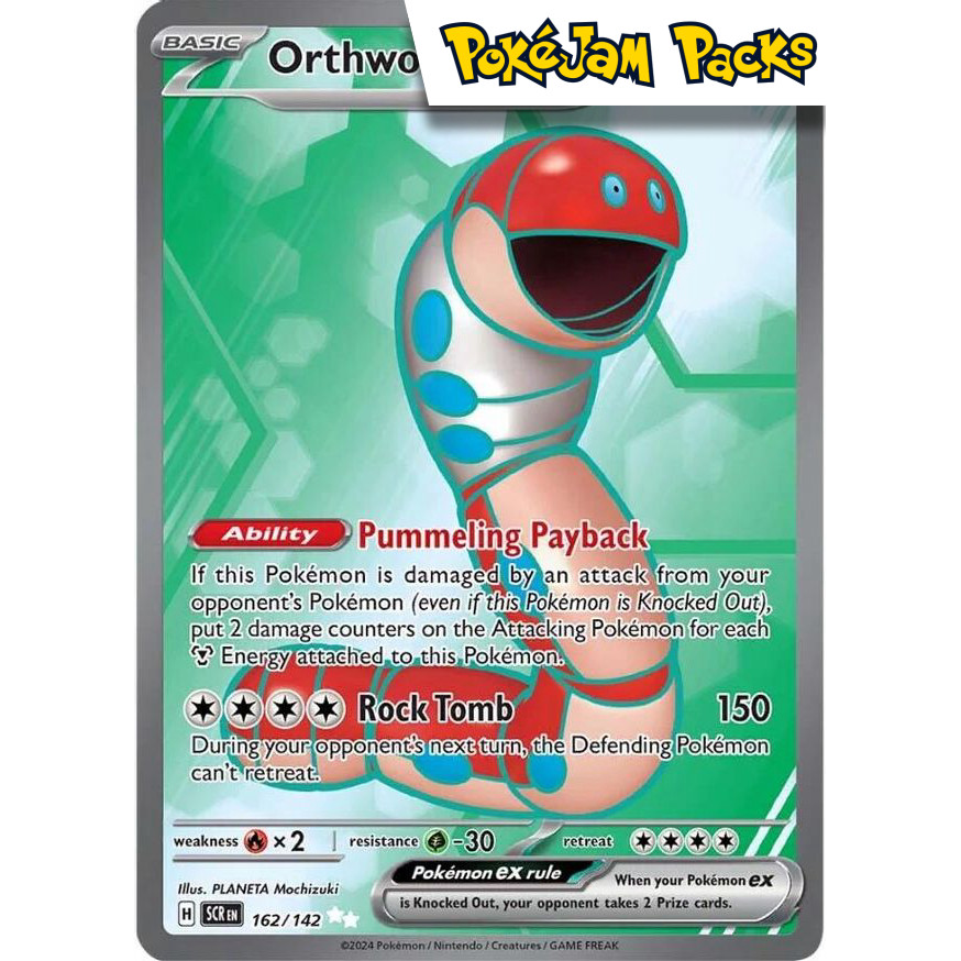 Orthworm ex - 162/142 - Full Art Secret - Stellar Crown - Pokémon TCG ...