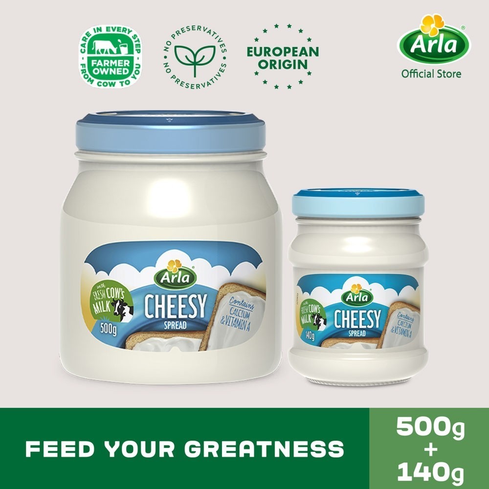 Arla Cheesy Spread 140g and 500g Bundle | Shopee Malaysia