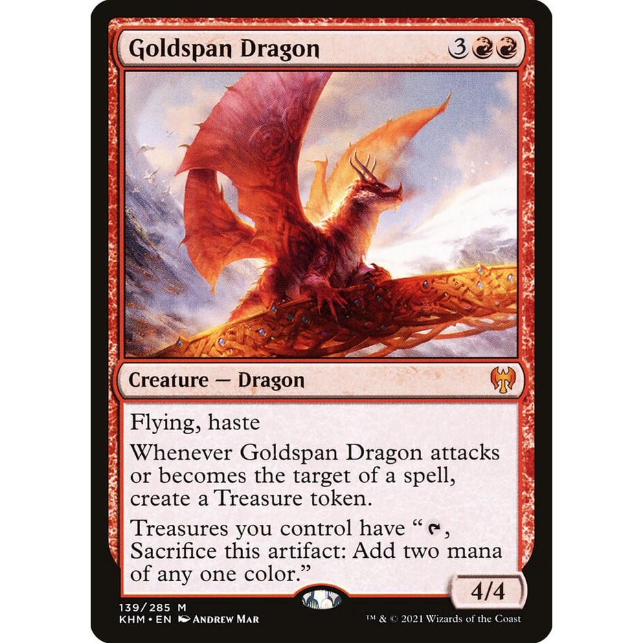 Pr0xy Card - Goldspan Dragon | Kaldheim (KHM) | Shopee Malaysia