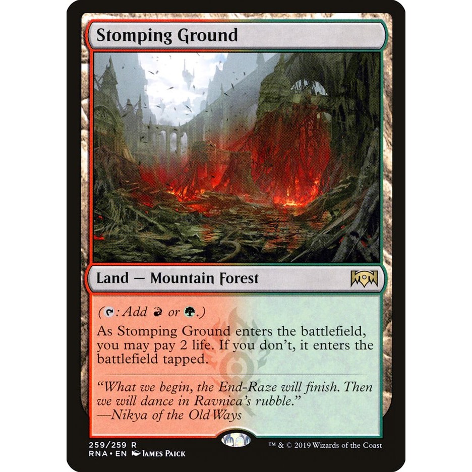 Pr0xy Card - Stomping Ground | Ravnica Allegiance (RNA) | Shopee Malaysia