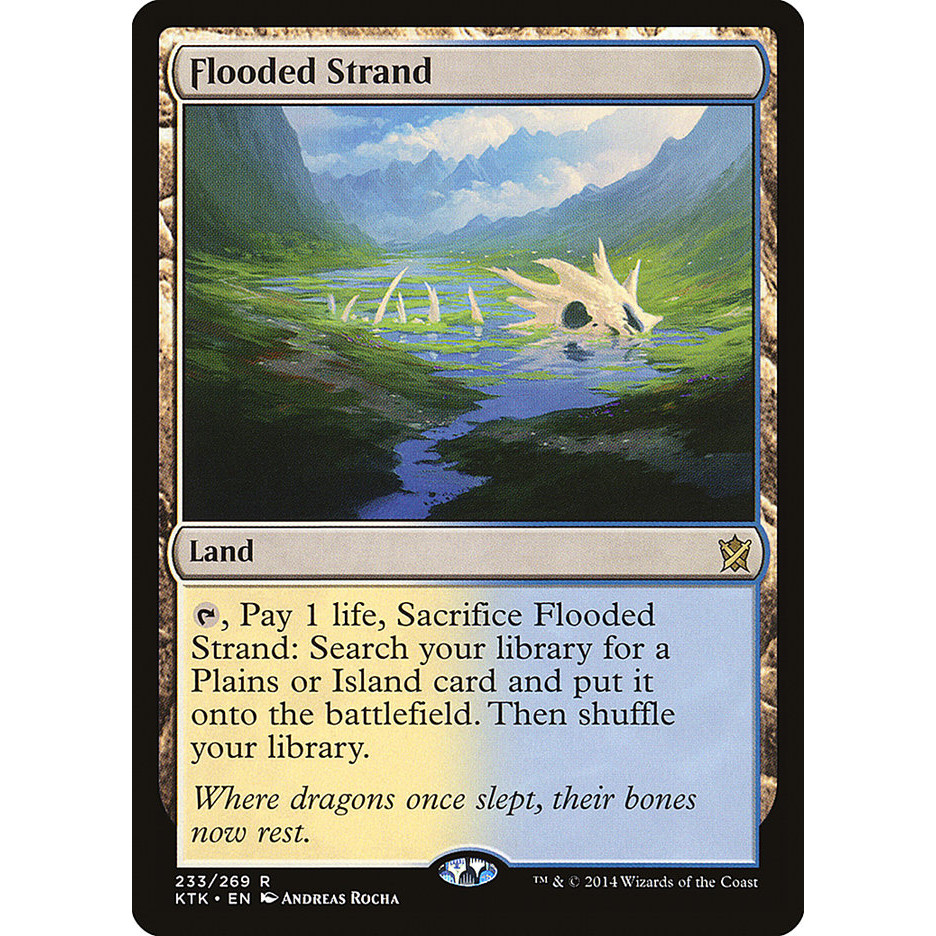MTG Proxy Card - Flooded Strand | Khans of Tarkir (KTK) | Shopee Malaysia