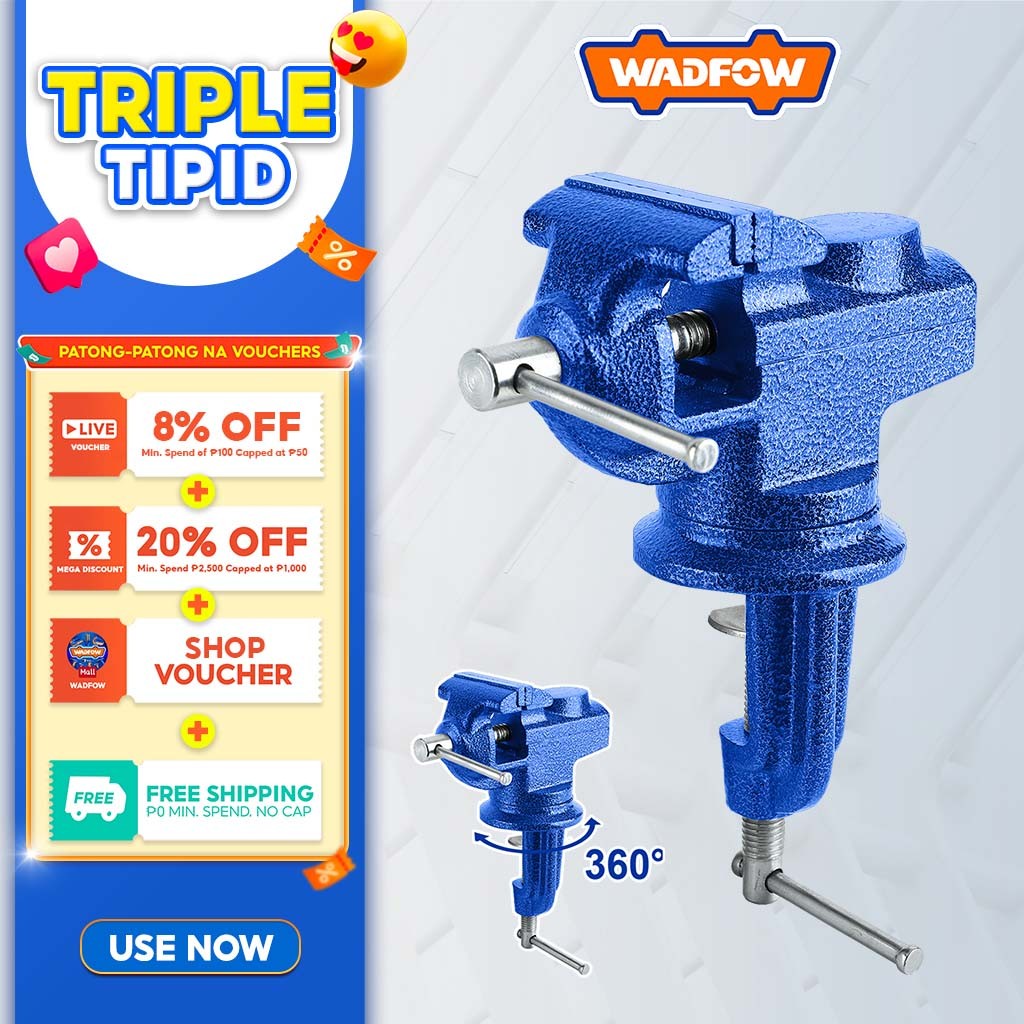 Wadfow Bench Vise Gato With Anvil 2"/50mm | Shopee Malaysia