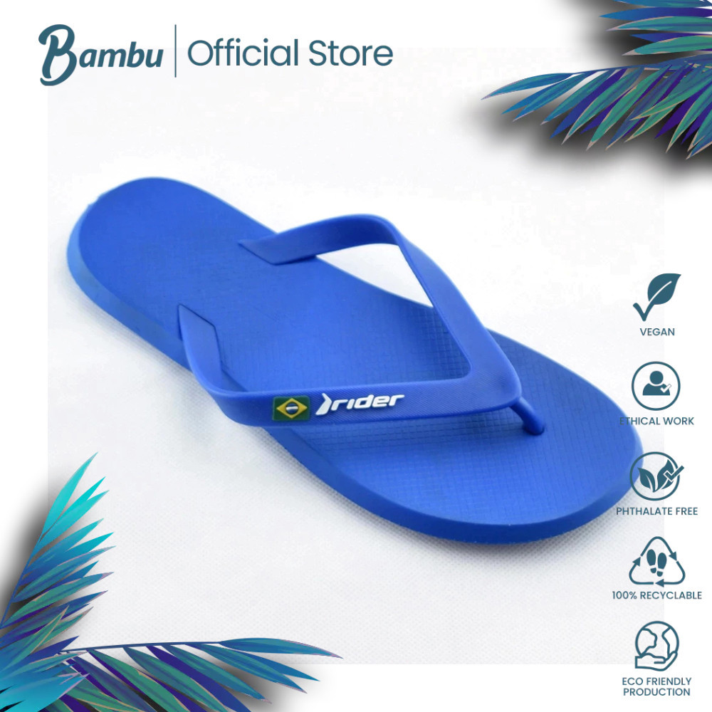 Rider R1 Ad Blue Blue Men's Slippers | Shopee Malaysia
