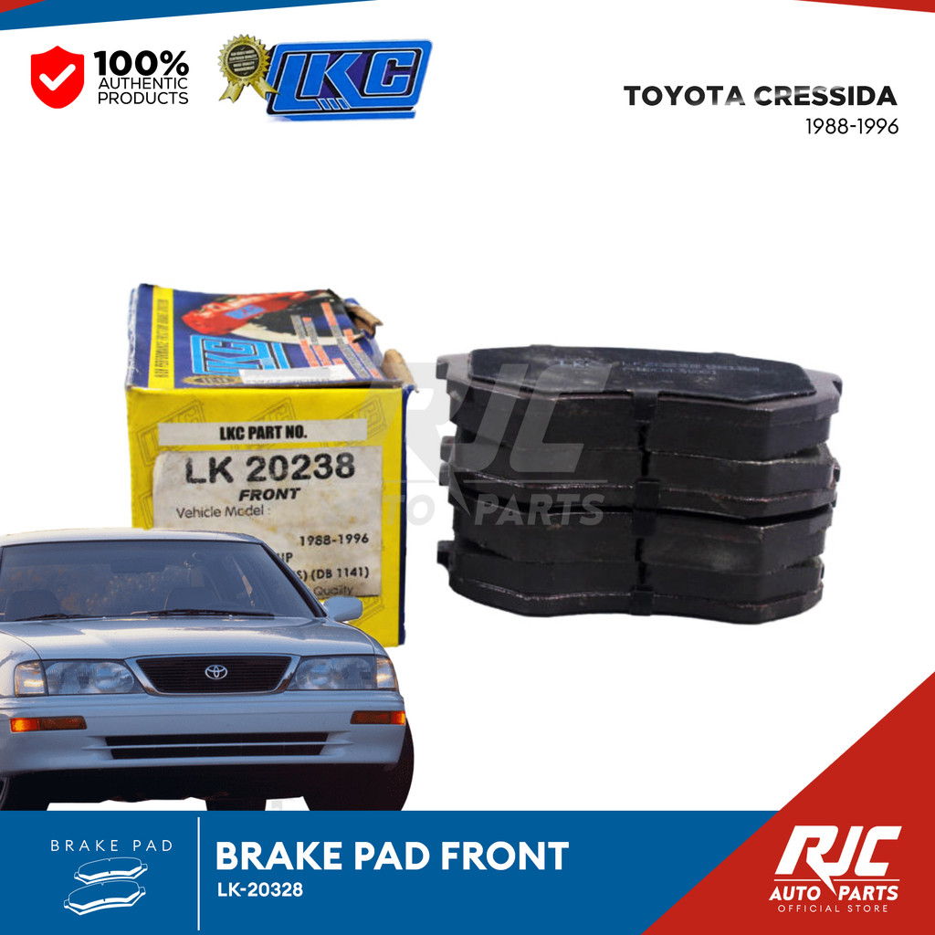 LKC BRAKE PAD TOYOTA CRESSIDA FRONT 1988-1996 LK-20238 1set | Shopee ...
