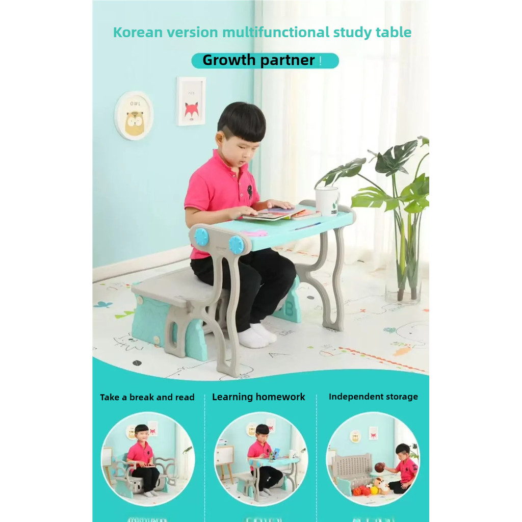 Study table 3in1 Multifunctional Table For Kids Learning desk / Chair ...
