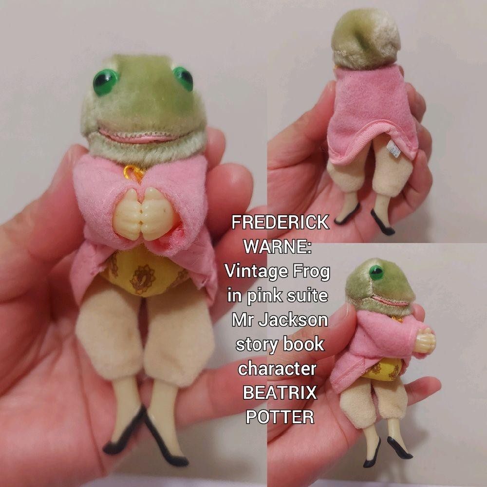 Vintage Frog in Pink Suit from Beatrix Potter's Mr Jackson Story Book ...