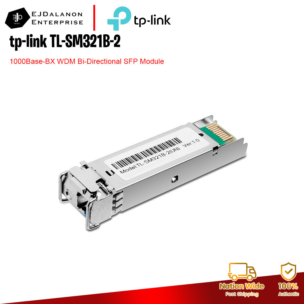TP-Link Tl-Sm321B-2 Gigabit Single-Mode Wdm Bi-Directional Sfp Module ...