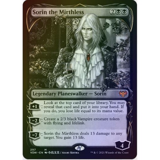 MTG Proxy Card - Sorin the Mirthless 297 (Foil) | Innistrad: Crimson ...