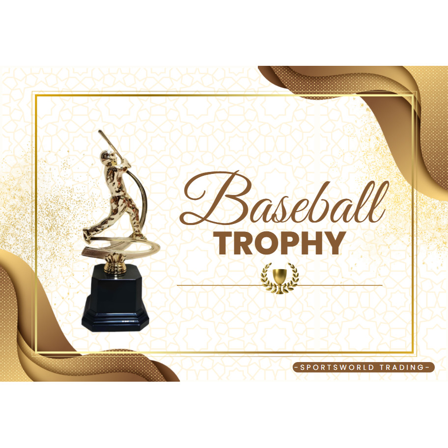 Baseball Figure Gold Trophy 20 cm ( 195 )( Customize Available ...
