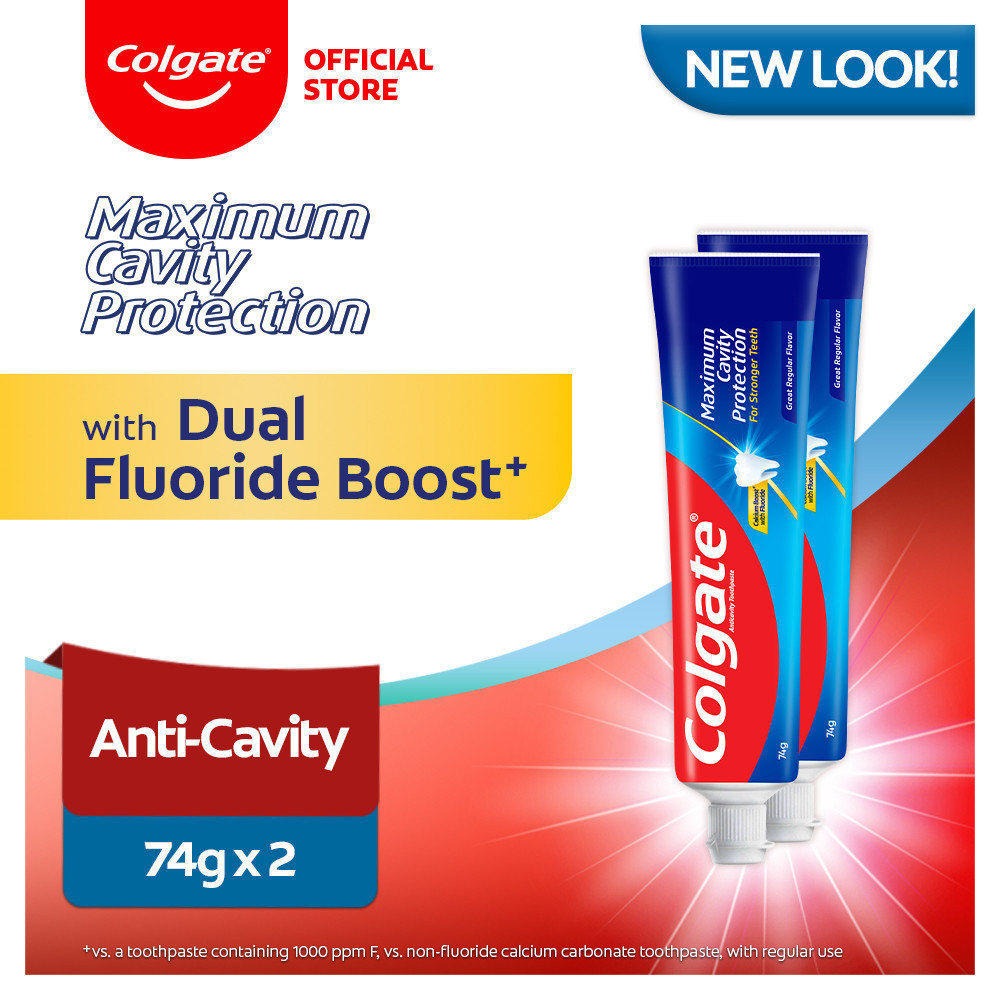 Colgate Maximum Cavity Protection Anti-Cavity Family Toothpaste Great ...