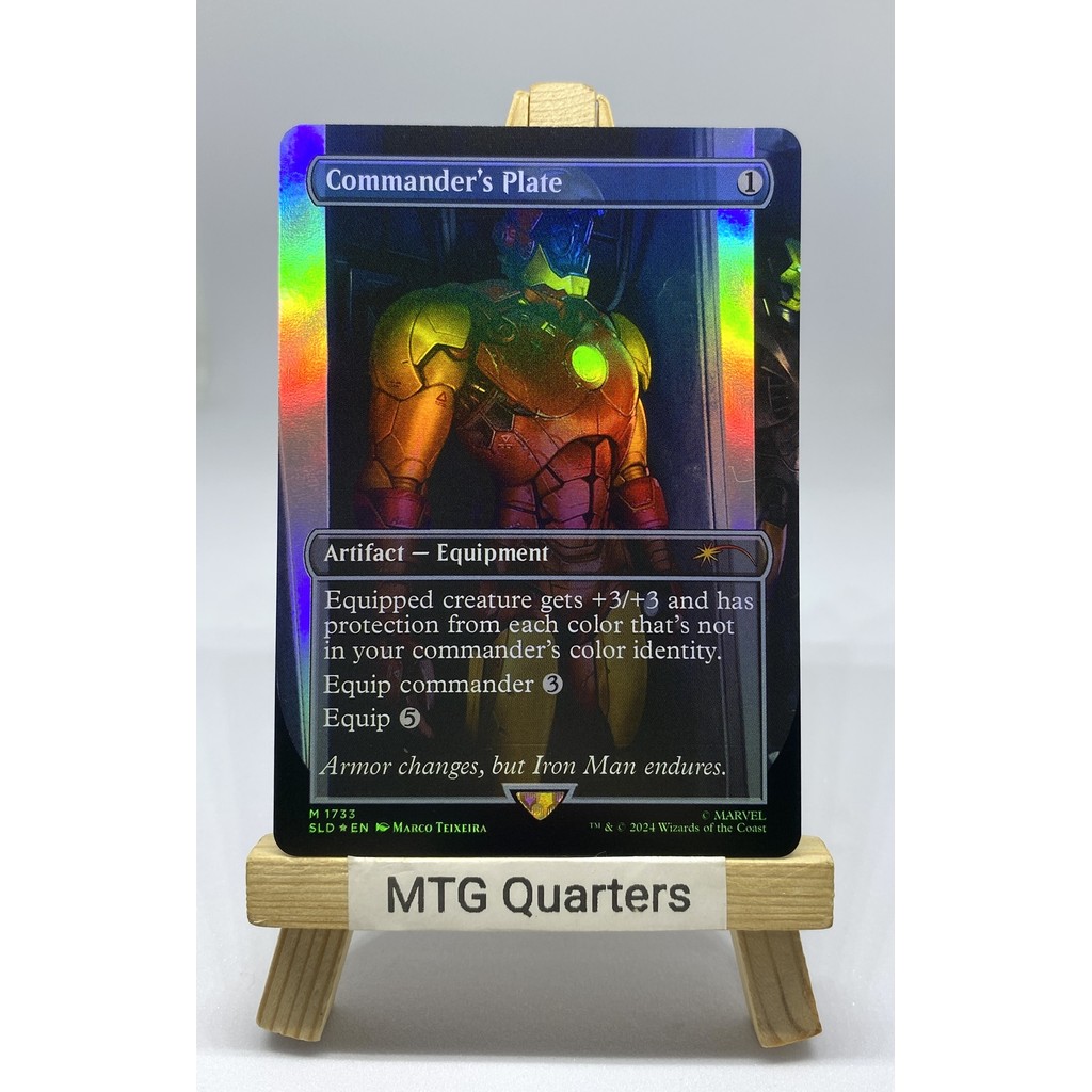 MTG Proxy Card - Commander's Plate 1733 (Borderless Foil) | Secret Lair ...