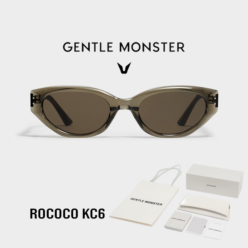 GENTLE MONSTER ROCOCO KC6 KOREAN SUNGLASSES UNISEX COMPLETE BOX, PAPER ...