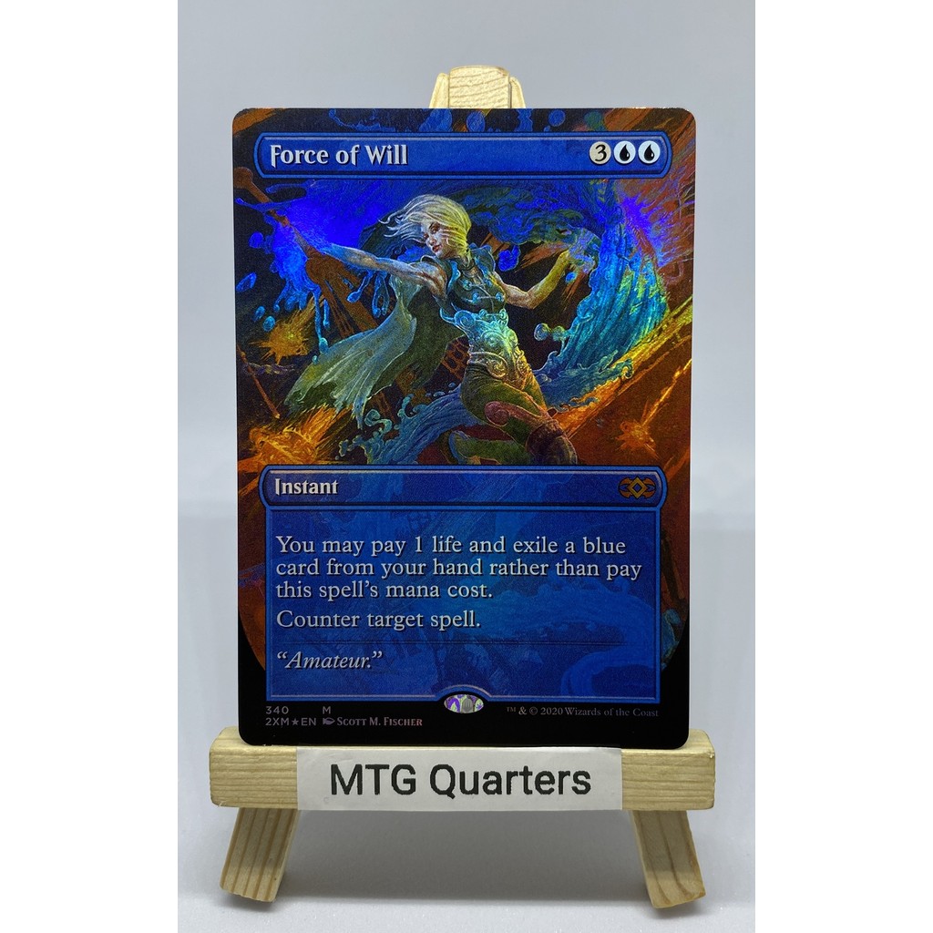 Pr0xy Card - Force of Will (Borderless Foil) | Double Masters (2XM ...