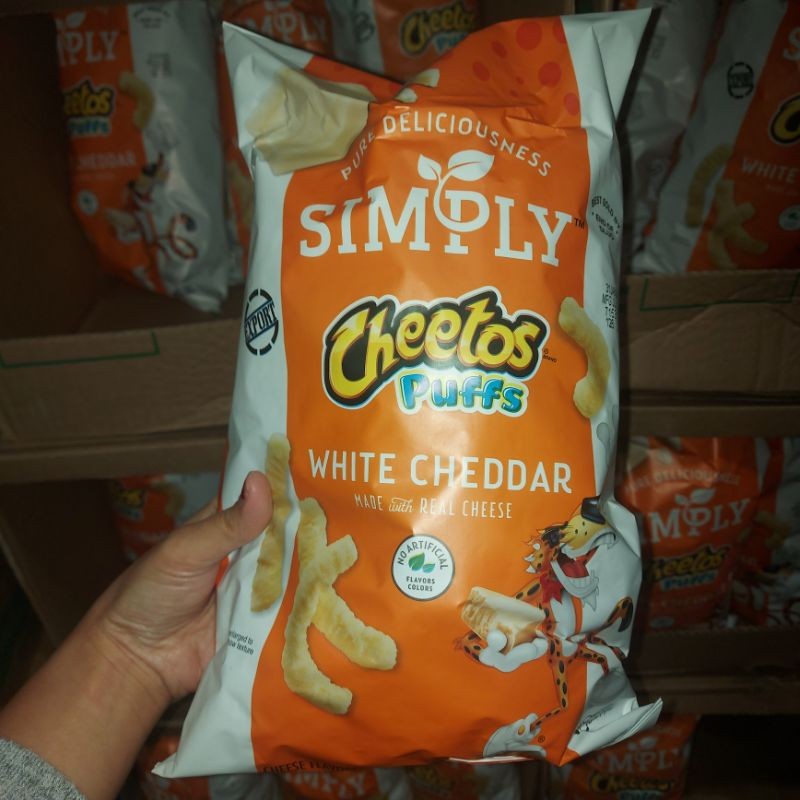 CHEETOS SIMPLY PUFFS WHITE CHEDDAR CHEESE 226.8G FLAVORED SNACKS | Shopee Malaysia