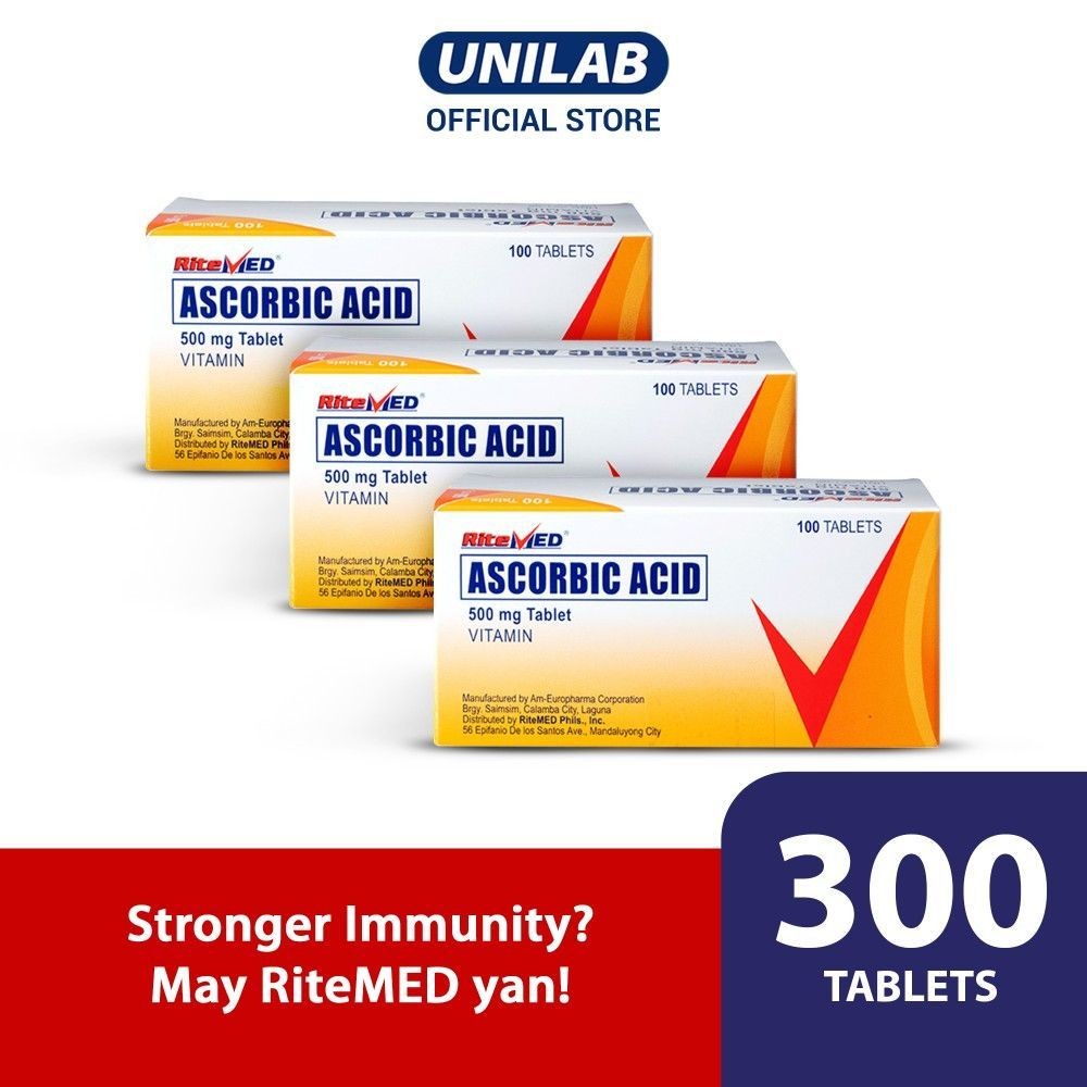 Unilab - Triple Immunity Vitamin C Pack: RiteMED Ascorbic Acid 100s (3 ...