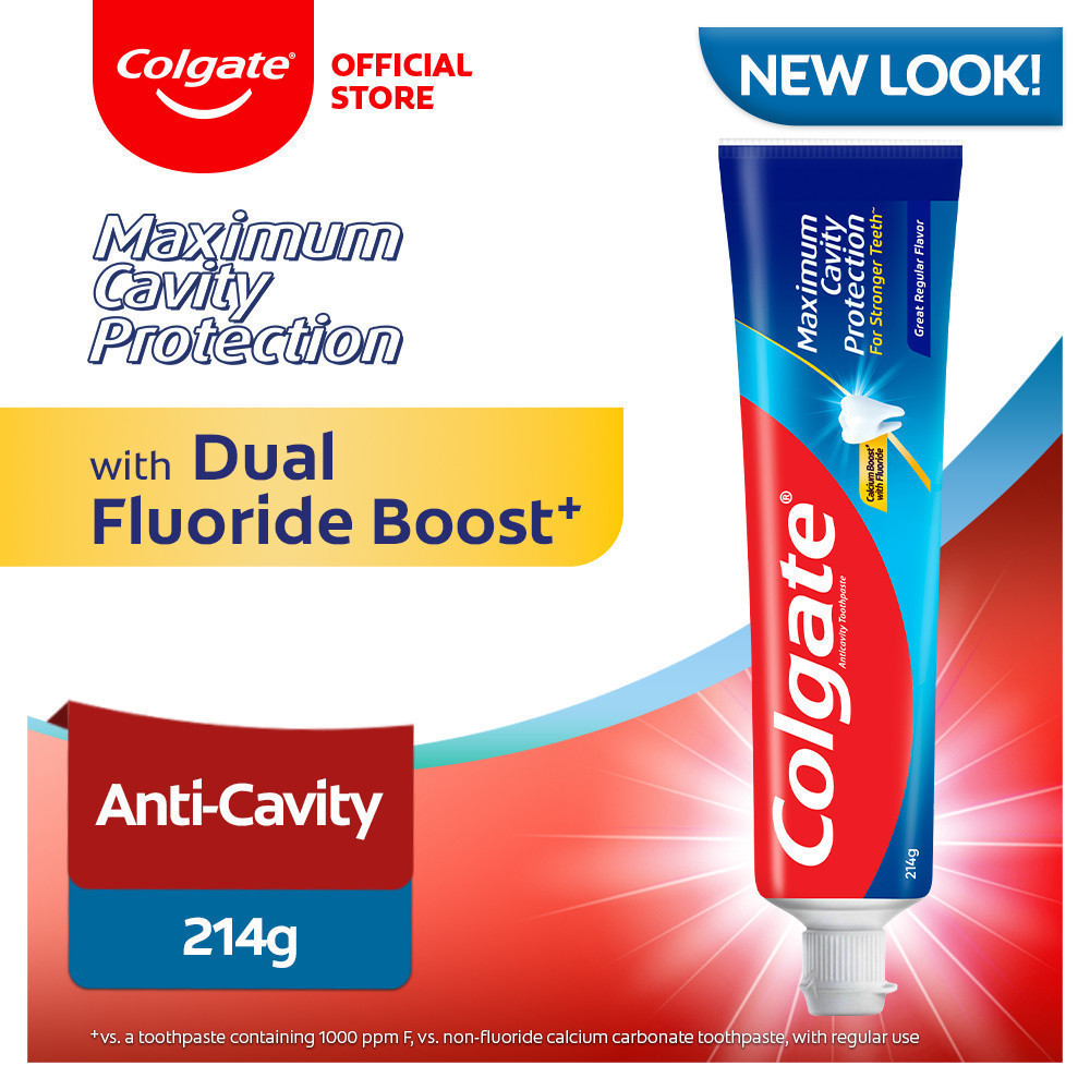 Colgate Maximum Cavity Protection Anti-Cavity Family Toothpaste Great ...