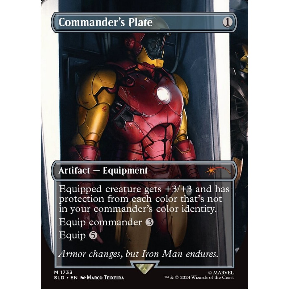 MTG Proxy Card - Commander's Plate 1733 (Borderless) | Secret Lair Drop ...