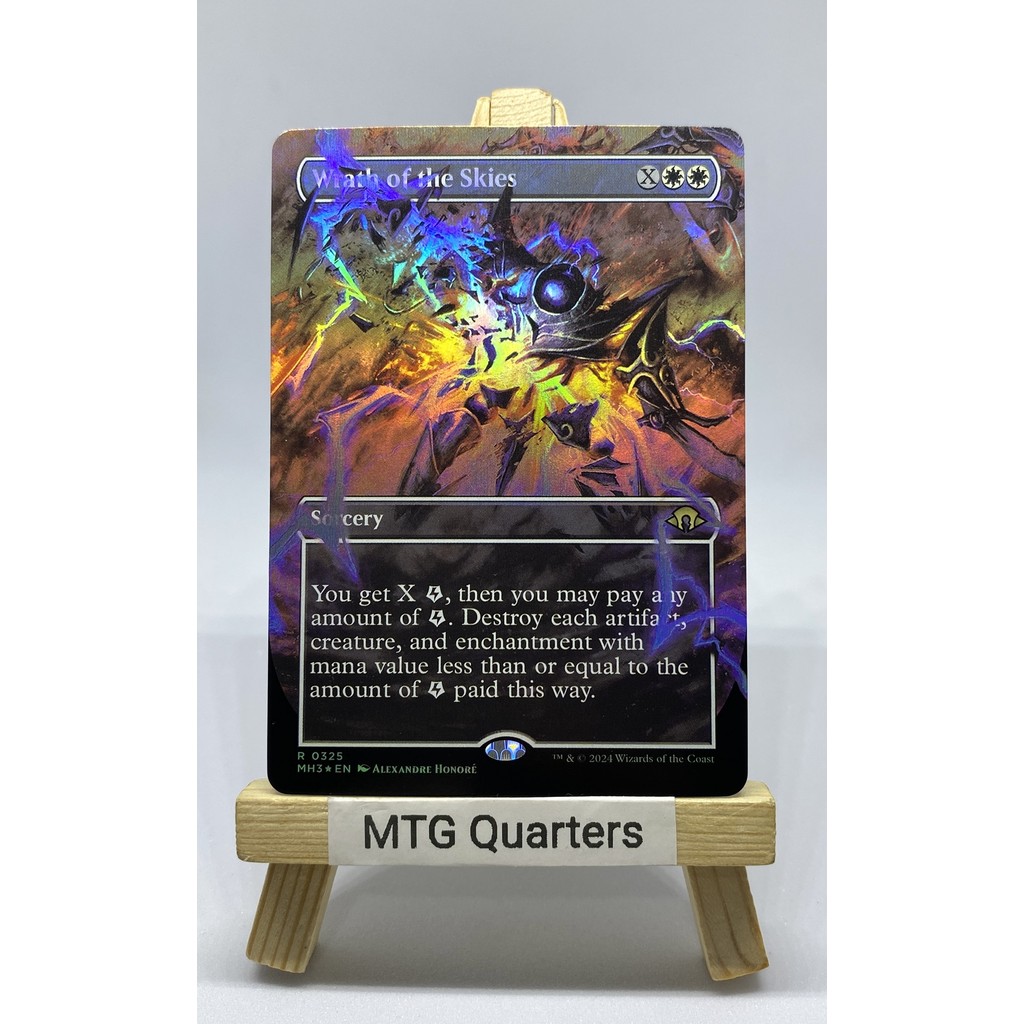MTG Proxy Card - Wrath of the Skies (Borderless Foil) | Modern Horizons ...