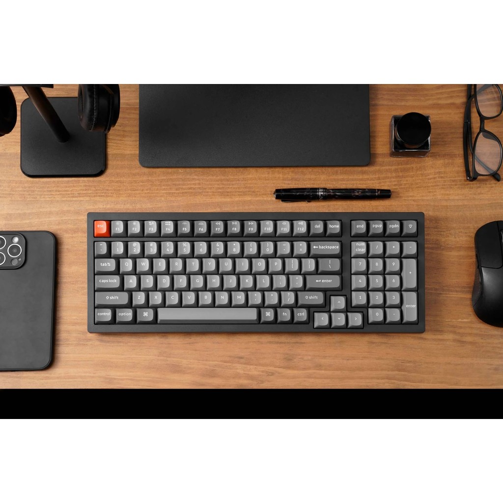 Keychron K4 Max QMK Mechanical Keyboard 96%, Wired/Bluetooth, RGB LED ...