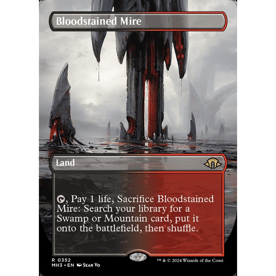 MTG Proxy Card - Bloodstained Mire (Borderless) | Modern Horizons 3 ...