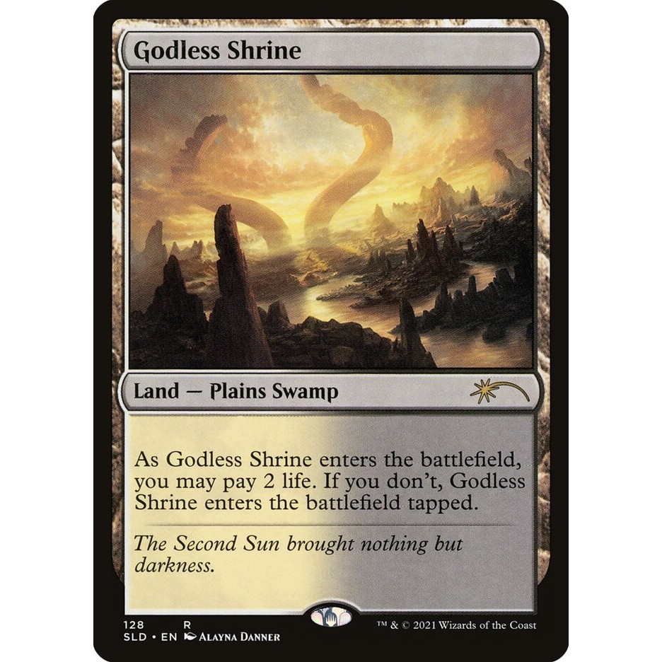 MTG Proxy Card - Godless Shrine | Secret Lair Drop (SLD) | Shopee Malaysia