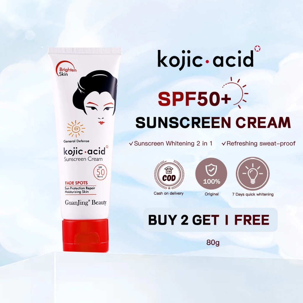 Kojic Acid Sunscreen SPF50 Lotion Sunblock Face Cream sunscreen 80g ...