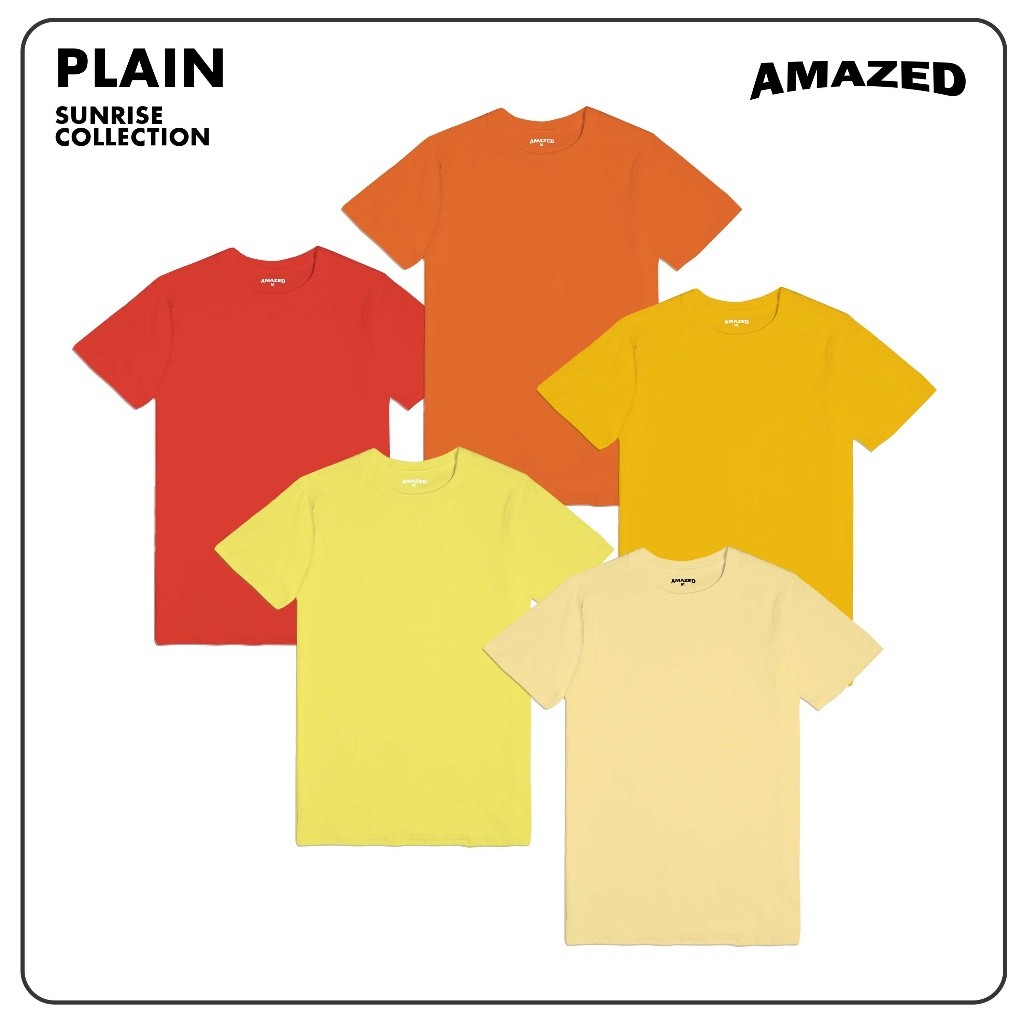 Sunrise Collection Plain Shirt (Pale Yellow, Light Yellow, Yellow Gold ...