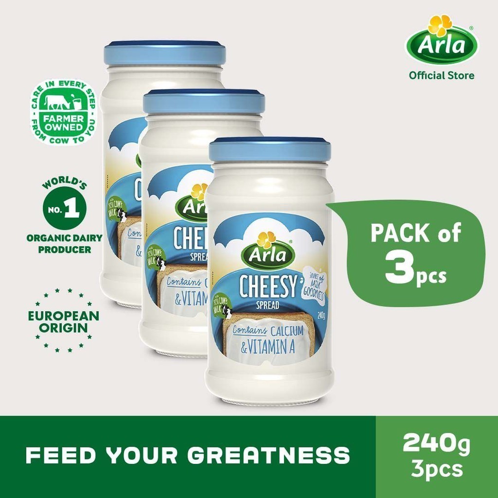 Arla Cheesy Spread 240g 3-Pack | Shopee Malaysia
