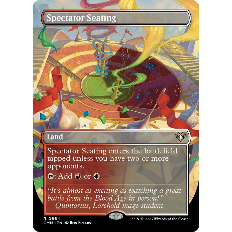 MTG Proxy Card - Spectator Seating (Borderless) | Commander Masters ...