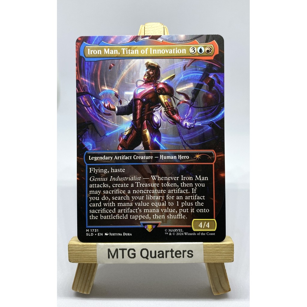 MTG Proxy Card - Iron Man, Titan of Innovation (Borderless) | Secret ...