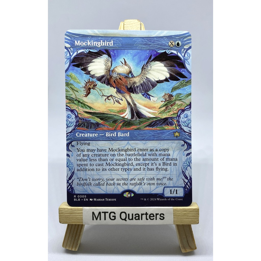 MTG Proxy Card - Mockingbird (Showcase) | Bloomburrow (BLB) | Shopee ...
