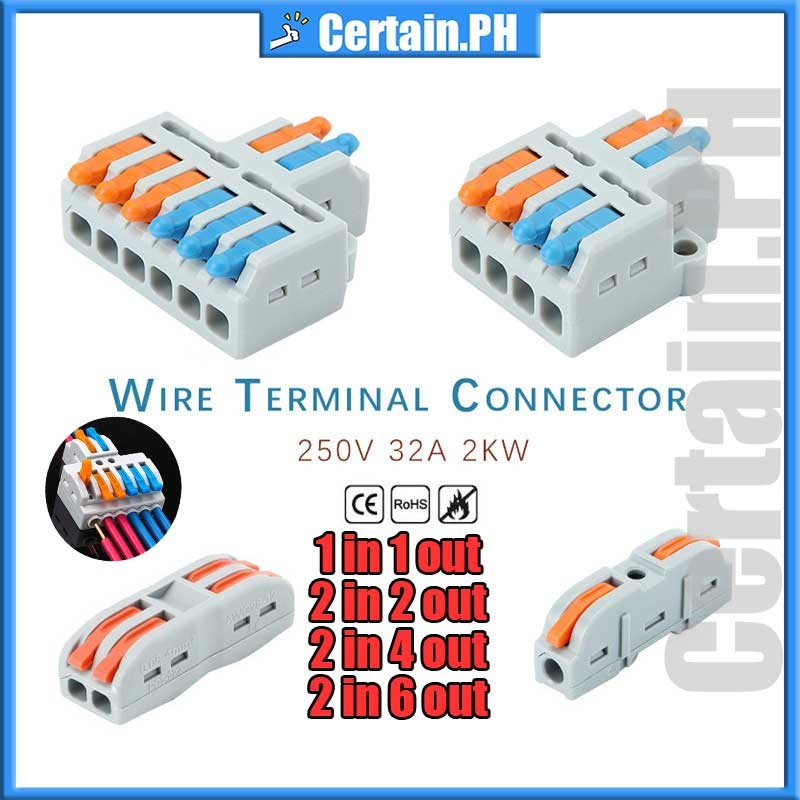 Quick Wire Termina 32A Universal Wiring Cable Connector Wire Wiring ...