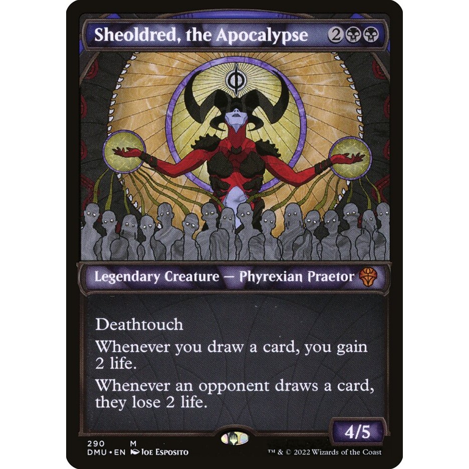 MTG Proxy Card - Sheoldred, the Apocalypse (Showcase) | Dominaria ...