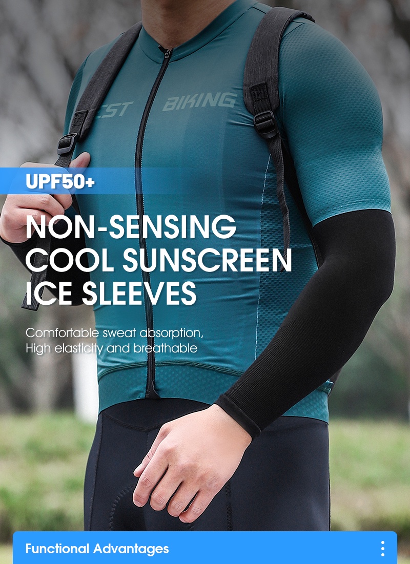 Breathable Cycling UV Protection Arm Sleeves Cover for West Biking 1 ...