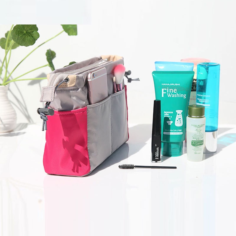 Nylon Organizer Insert Bag Women Handbag Insert Organizer Liner Lady ...
