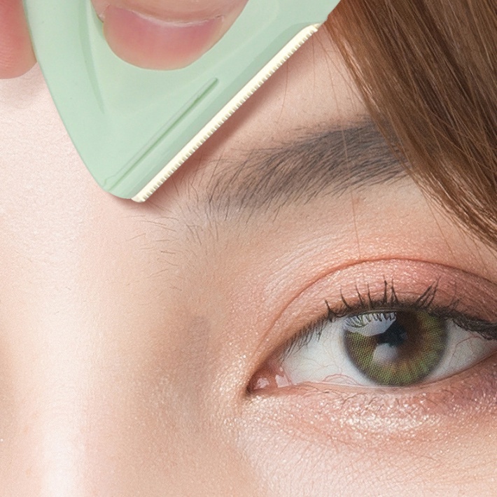 1pc Triangle Portable Eyebrow Trimmer Hair Remover Face Razor Blades ...