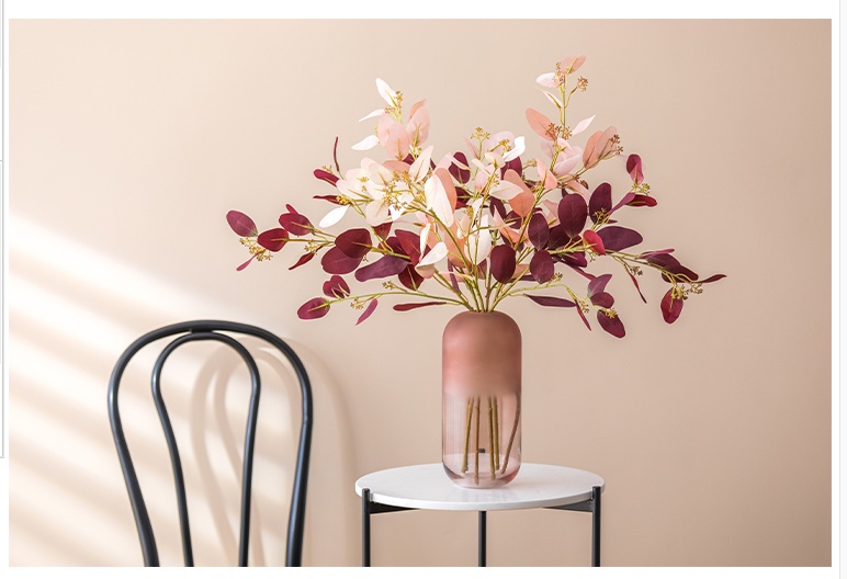 New eucalyptus leaf heart-shaped artificial flower indoor desktop leaf ...