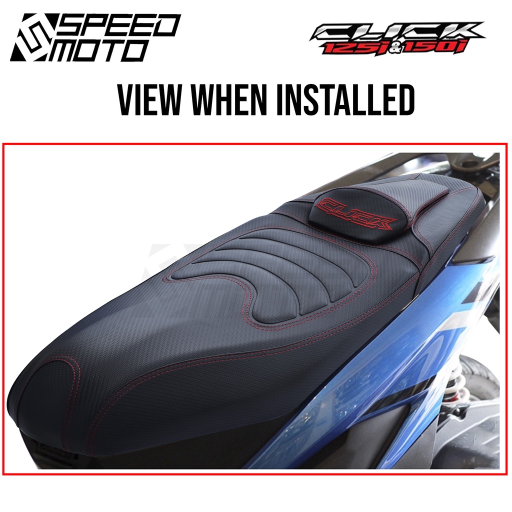 HONDA CLICK 125I / 150I CAMEL BACK SEAT ASSEMBLY WITH EMBROID LOGO Z ...