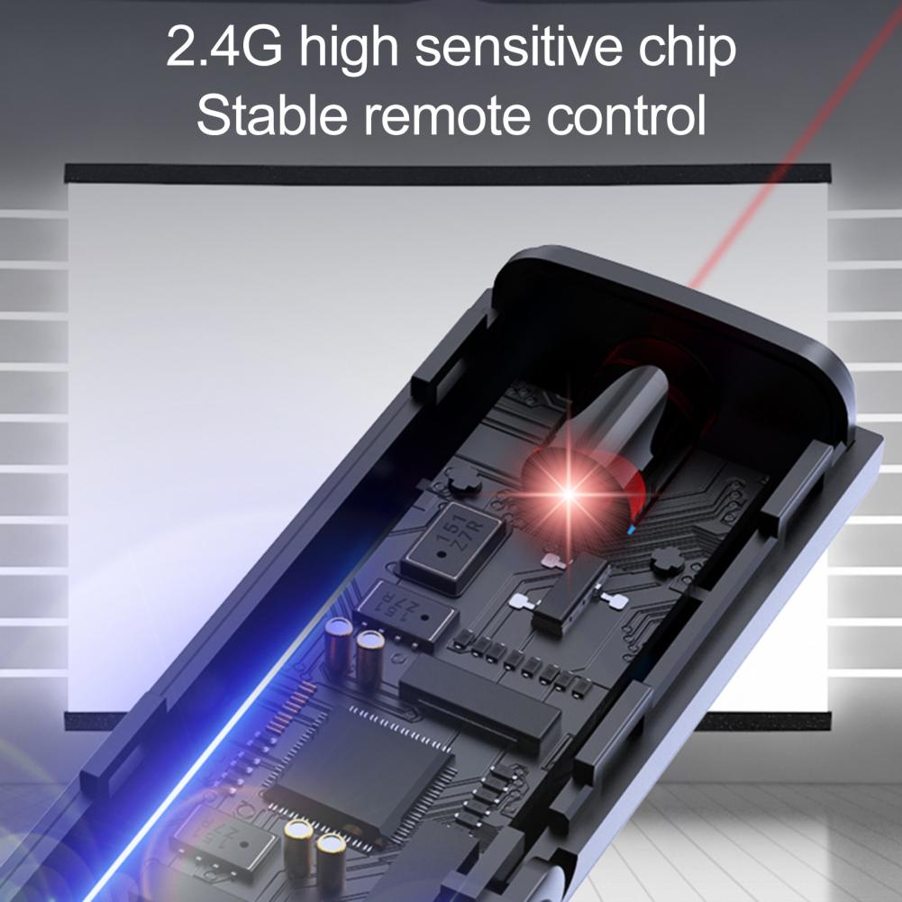 Wireless 2.4Ghz Presenter PPT Page Turner USB Pointer with Remote ...